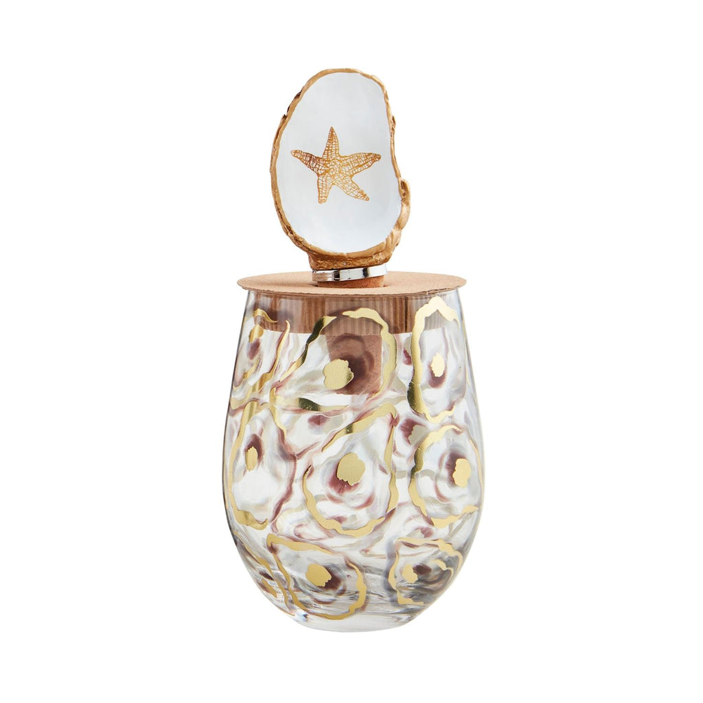 Shell Oyster Wine Glass & Stopper Set – Tonya's Treasures Inc.