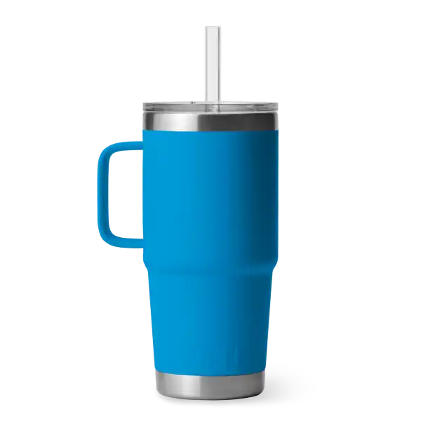 Rambler® 25oz Mug with Straw Lid • Big Wave Blue – Tonya's Treasures Inc.